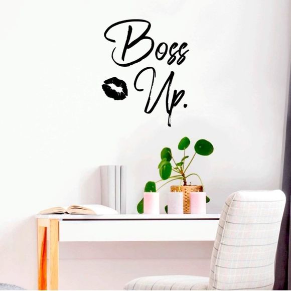 Reka’s Designer Hideout | Wall Decor | Vinyl Wall Decal Boss Up | Poshmark